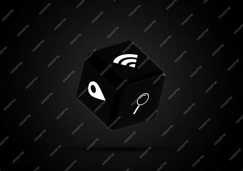 premium photo 3d rendering technology concept dice isolated object illustration
