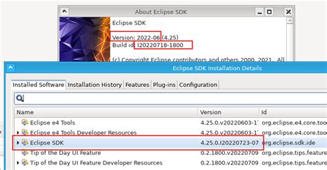 About Dialog Box Is Not Showing Correct Build Id Issue 59 Eclipse