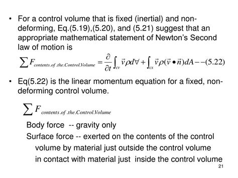 Ppt Chapter Flow Analysis Using Control Volume Finite Control Volume Analysis Powerpoint