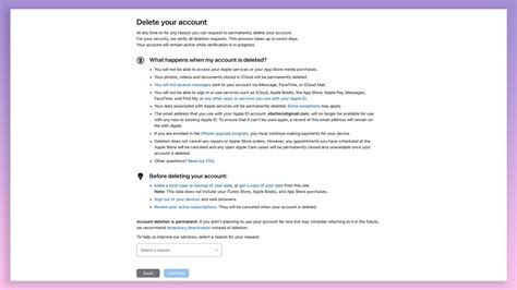 How To Delete Or Deactivate Your Apple Id Account