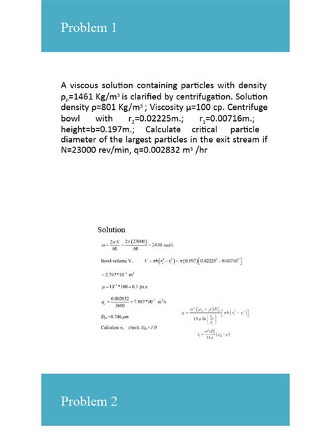 Centrifuge Problems Pdf