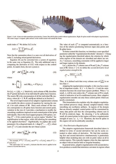 Customizable Adaptive Regularization Techniques For B Spline Modeling