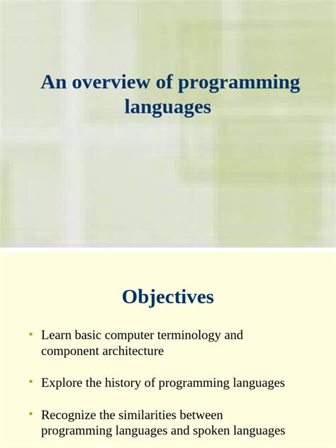 Jk C 1 An Overview Of Programming Languages Pdf Computer Data Storage Programming