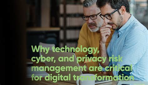 Why Technology Cyber And Privacy Risk Management Are Critical For
