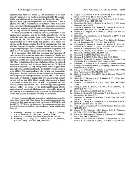 Vip21caveolin Is A Cholesterol Binding Protein Pmc