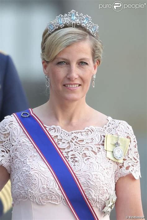 Sophie Wessex Wearing Her Mother In Laws Smaller Aquamarine Tiara In