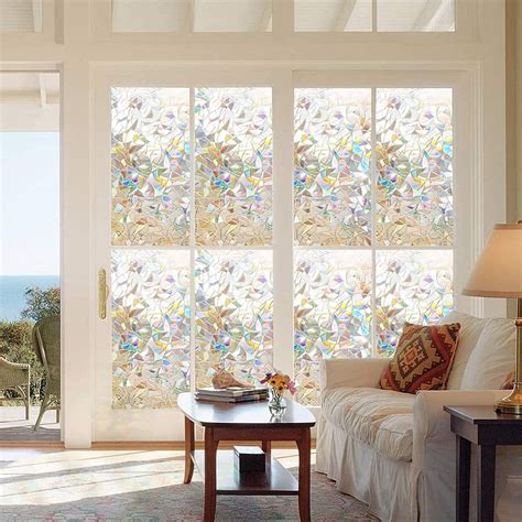Window Privacy Film Rainbow Window Clings 3d Decorative Window Vinyl