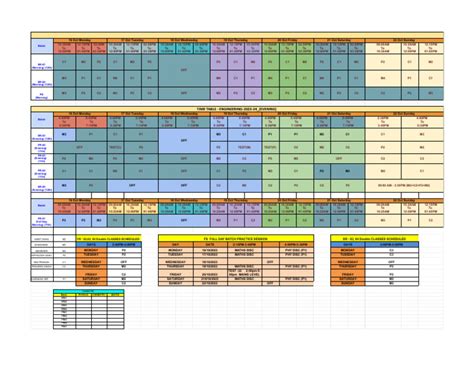 Engineering Time Table 2023 24 16th October To 22st October Pdf
