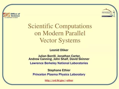 Ppt Scientific Computations On Modern Parallel Vector Systems Powerpoint Presentation Id6530414