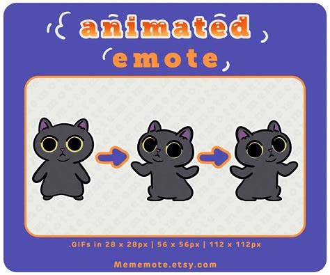 Animated Black Cat Dancing Meme Emote For Twitch Discord Youtube