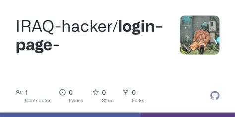 GitHub IRAQ Hacker Login Page