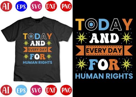 Human Rights Day T Shirt Designs Bundle Bundle · Creative Fabrica
