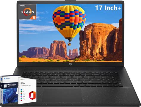 Amazon Com HP 17 Inch Babe And Business Laptop With Microsoft Office Pro Lifetime License