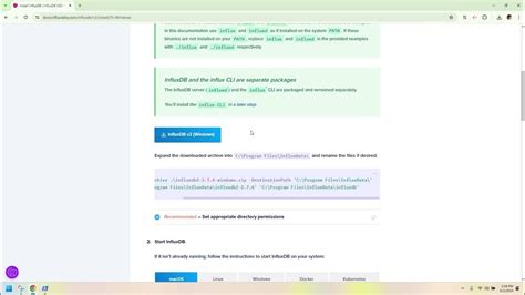 Influxdb Installation For Windows Youtube