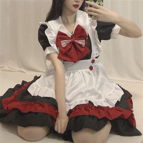 Jk Maid Costume Cos Cute Maid Womens Lolita Dress Lolita Cosplay
