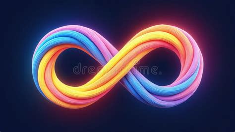 Abstract Infinity Symbol A Visually Stunning Representation With Vibrant Seamless Colors Stock