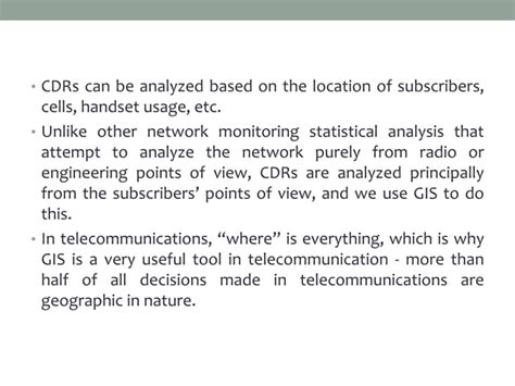 Guideline For Call Data Record Analysis By Raghu Khimani Pptx