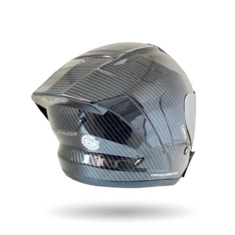 Jual Helm Js Armor Ori Motif Carbon Glossy Half Face Helmet Cowok Keren Paket Pria Ganteng
