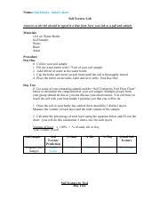 Understanding Soil Texture And Erosion Course Hero