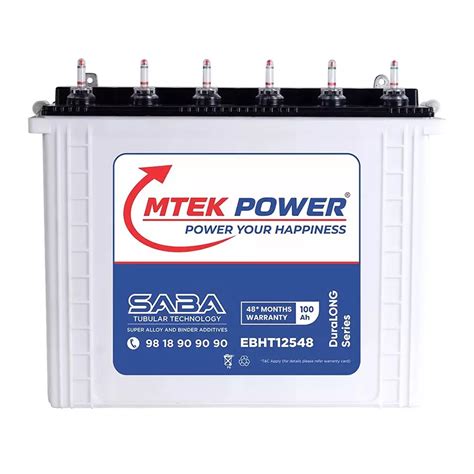 Buy Microtek 12 V 100 Ah Duralong Tall Tubular Battery Eb Ht 12548 Online In India At Best Prices