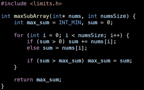 LeetCode Maximum Subarray