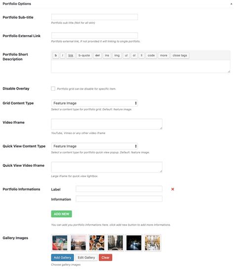 How To Add A Portfolio Gallery
