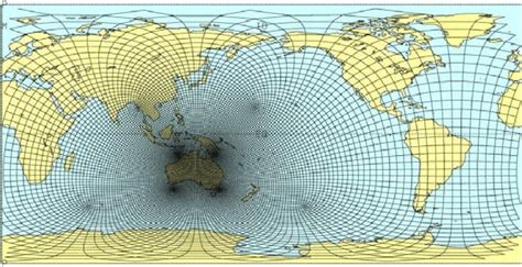 Conformal Cubic C48 Grid Used For Australian Simulations The