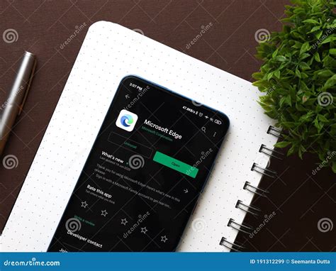 Assam India July Microsoft Edge For Browsing App Editorial Stock Image Image Of