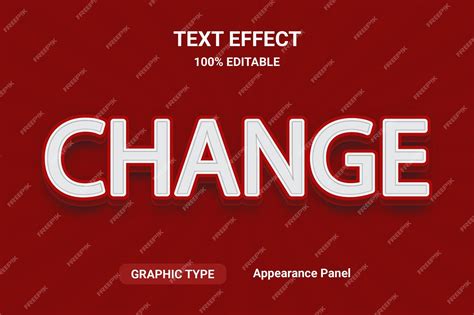 Premium Vector Font Style Text Effect Vector On Red Background