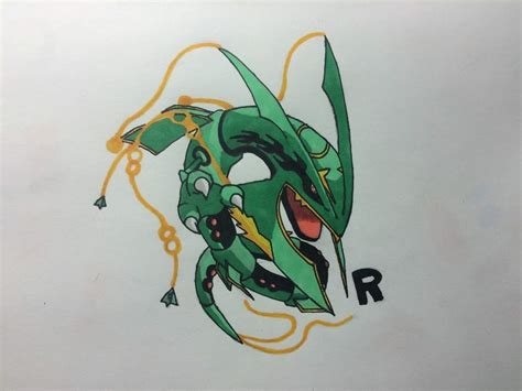 Pokemon Rayquaza Drawing At Explore Collection Of