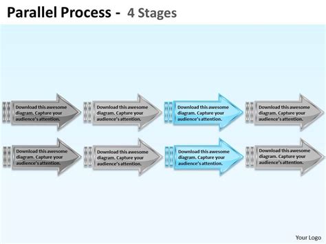 Parallel Process 12 Graphics Presentation Background For PowerPoint PPT Designs Slide