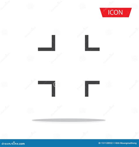 Exit Full Screen Icon Vector Isolated Stock Vector Illustration Of Menu Design 151128932