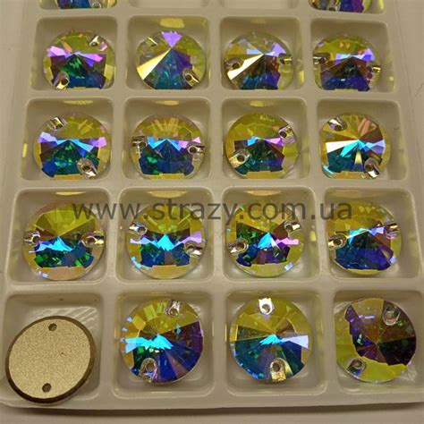 Crystal Ab Круглые 10 мм 12 мм 14 мм Стразы Crystals интернет магазин стразы Premium