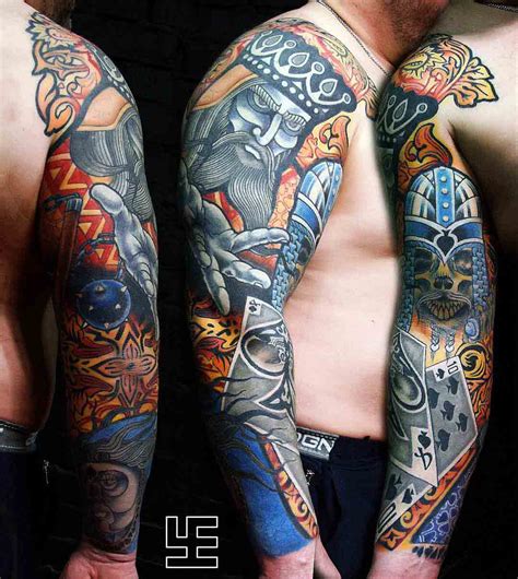 Playing Card Tattoo Sleeve