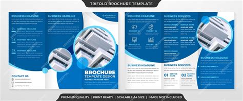 비즈니스 광고에 브로셔 템플릿 디자인 사용 프리미엄 벡터