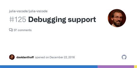 Debugging Support · Issue 125 · Julia Vscodejulia Vscode · Github