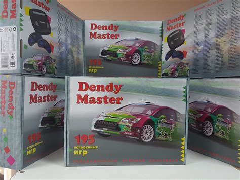 Игровая 8 Битная приставка Dendy Master Plus, со встроенными 195 ...