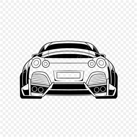 Dibujo De La Parte Trasera Del Coche