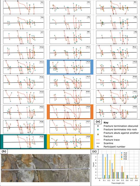 The Interpreted Fracture Traces For Line 6 Length 1 45 M A The