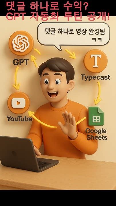 댓글 하나로 영상 만든다고 gpt 자동화 루틴 공개 ai활용 명언 블로그수익 youtube