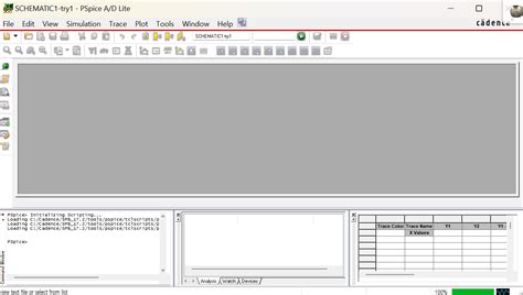 For AC Simulation It Starts To Run Simulation Until But I Cannot See The Graph PSpice