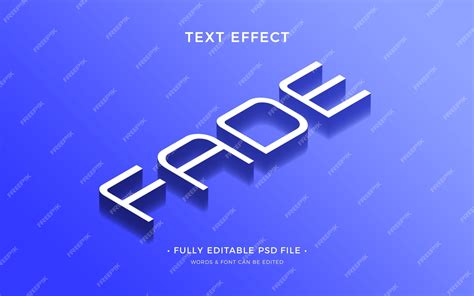 Premium Psd Fade Out Text Effect