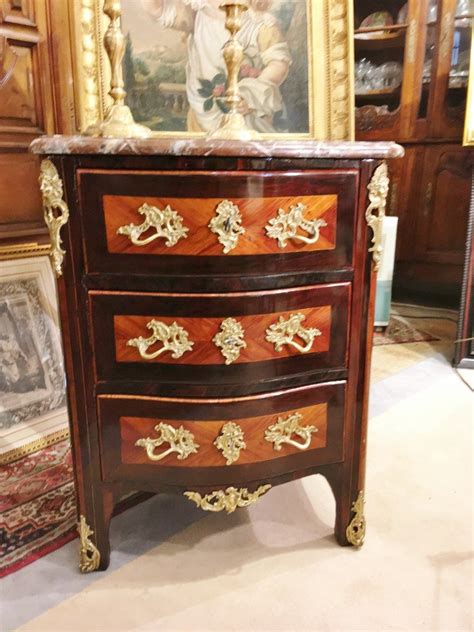 Proantic Rare And Elegant Small Commode Stamped Jean Charles Ellaume