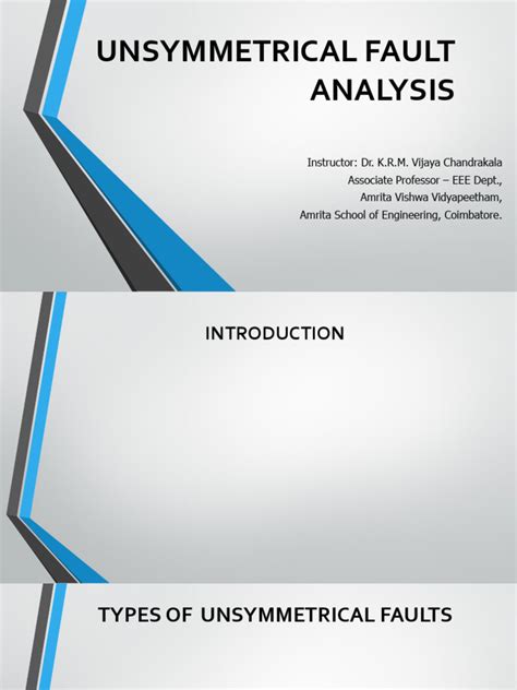 Class Iii Introduction Unsymmetrical Fault Analysis Pdf Electric Power Linear Algebra