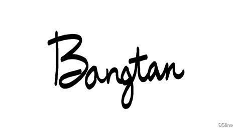 BTS Handwritten Title By 95line Redbubble