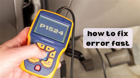 P1524 Code Heres How To Fix It Quickly And Easily Carscounsel