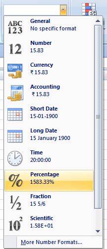 Excel 百分比公式极客笔记