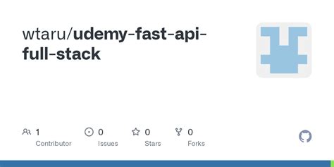 Github Wtaruudemy Fast Api Full Stack