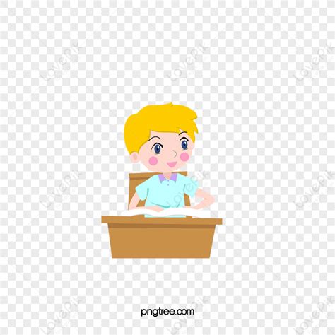 Vector Flat Cartoon Lovely Students In Classattend Classclass Begins