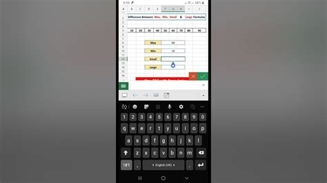 Excel Job Interview Questions Max Min Small And Large Formulas